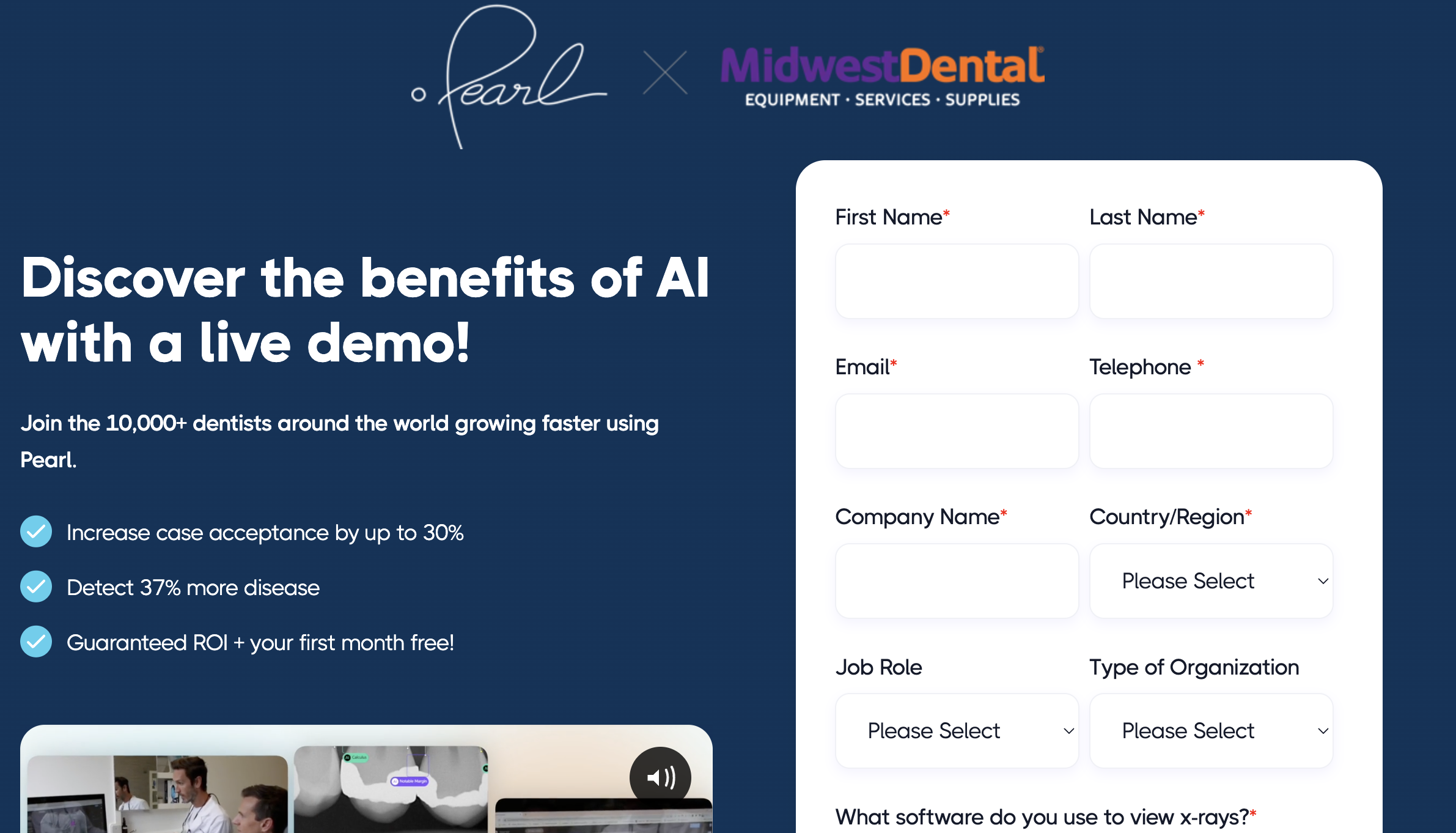 Pearl X Midwest Dental | AI for dentists | Request a Pearl demo!